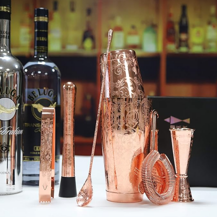 Engraved Copper Cocktail Set - Bar Equipment – Cocktail Connexion